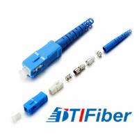 China FTTH Fiber Optic Connectors SC UPC 0.9mm 2.0mm 3.0mm with ≤0.20dB Insertion Loss for Telecom Networks for sale