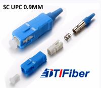 China FTTH Fiber Optic Connectors SC UPC 0.9mm 2.0mm 3.0mm with ≤0.20dB Insertion Loss for Telecom Networks for sale