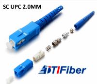 China FTTH Fiber Optic Connectors SC UPC 0.9mm 2.0mm 3.0mm with ≤0.20dB Insertion Loss for Telecom Networks for sale