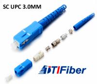 China FTTH Fiber Optic Connectors SC UPC 0.9mm 2.0mm 3.0mm with ≤0.20dB Insertion Loss for Telecom Networks for sale