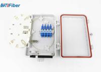China FTTH Optical Fiber Distribution Box Wall Mounted 4 Port SC Connectors Light Weight for sale