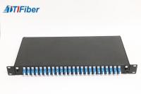 China Loaded LC48 Port Fiber Optic Terminal Box With Fiber Optic Patch Panel for sale