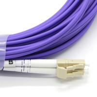 China Duplex Multimode Fiber Patch Cable LC UPC OM4 3.0mm Custom Color for sale