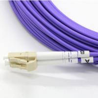 China Duplex Multimode Fiber Patch Cable LC UPC OM4 3.0mm Custom Color for sale