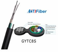 China Outdoor GYTC8S Fiber Optic Cable 2-144 Cores Single Mode Waterproof for Aerial for sale