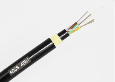 China ADSS Non Armoured Fiber Optic Ethernet Cable Multimode Outdoor With Single Sheath for sale