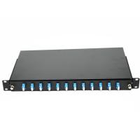 China 12 Duplex Port Rack Mount Fiber Optic Terminal Box 19 Inch Standard Structure for sale