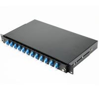 China 12 Duplex Port Rack Mount Fiber Optic Terminal Box 19 Inch Standard Structure for sale