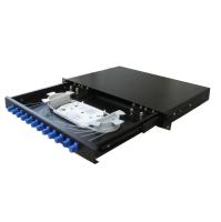 China Singlemode Fiber Optic Terminal Box 1U Slidable Type Long Lifespan for sale