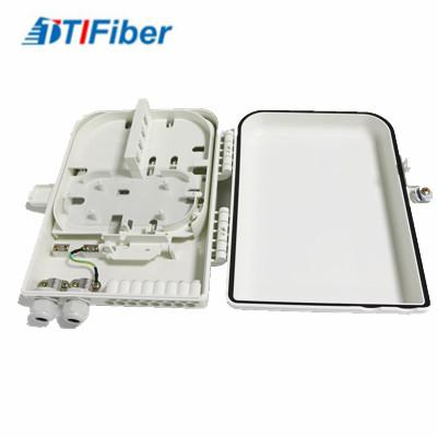 China 16 Ports FTTH Optical Fiber Distribution Box LC SC Light Weight Wall Mounted for sale