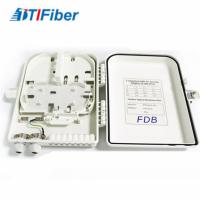 China 16 Ports FTTH Optical Fiber Distribution Box LC SC Light Weight Wall Mounted for sale