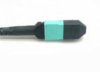 China 12 Cores MPO Multimode Fiber Optic Patch Cable LC Connector 50/125um Low Insertion Loss for sale