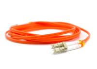 China Highly Security Fiber Optic Patch Cord LC/UPC 50/125 Duplex Multimode 0.35dB Insertion Loss for sale
