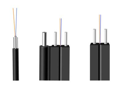 China 2 Core FTTH Drop Cable G657A Singlemode with Steel Strength Member and LSZH Jacket 2.0×5.0mm for sale