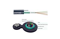 China GYXTC8S Figure 8 Aerial Fiber Optic Cable G652D 24 Core PE Jacket Overhead Duct for sale