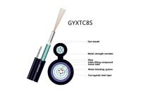 China GYXTC8S Figure 8 Aerial Fiber Optic Cable G652D 24 Core PE Jacket Overhead Duct for sale