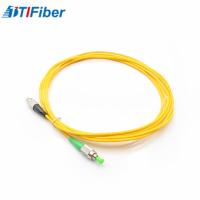 China PVC Jacket Duplex 9/125um FC to FC APC Fiber Optic Patch Cable 10N Tensile Strength for sale