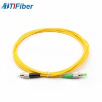 China PVC Jacket Duplex 9/125um FC to FC APC Fiber Optic Patch Cable 10N Tensile Strength for sale