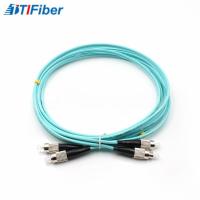 China Indoor Duplex OM3 Fiber Optic Patch Cable FC to FC UPC 3.0mm Low Insertion Loss for sale
