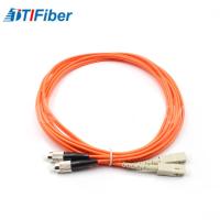 China Outdoor Duplex Fiber Optic Patch Cord FC to SC 62.5/125μm Custom Length for sale