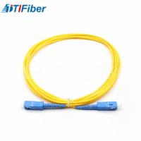 China 1M OM1 / OM2 Jumper Fiber Optic Network Cable Duplex SC Connector Indoor Application for sale