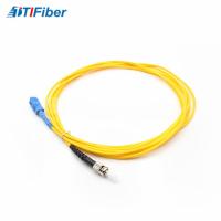 China UPC SC To ST Fiber Patch Cable Jumper Indoor Duplex OM3 0.3dB Insertion Loss for sale