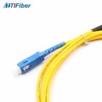 China UPC SC To ST Fiber Patch Cable Jumper Indoor Duplex OM3 0.3dB Insertion Loss for sale