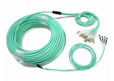 China Customized 48-96 Fiber Optic Patch Cord OM4 MTP/MPO 3 Meters With LC Connector for sale