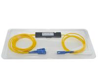 China FBT Fiber Optic Splitter Singlemode SC UPC 1x2 1x4 1x8 1x16 Steel Tube ABS Package for sale