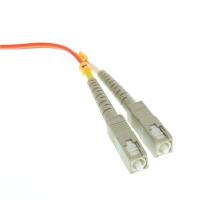 China SC Duplex Fiber Optic Patch Cord PVC LSZH OFNR OFNP 0.2dB Insertion Loss 60dB Return Loss for sale