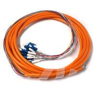 China FTTH SC-APC Multimode Fiber Optic Pigtail OM1 OM2 3M Orange Jacket with ≤0.3dB Insertion Loss for sale