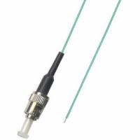 China ST Splice On Fiber Optic Pigtail Multimode OM3 Aqua 3 Meters Telecommunication Networks for sale