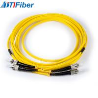 China Singlemode Fiber Optic Patch Cord SC/UPC 2.0mm LSZH Jacket Yellow 3m for sale