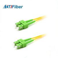 China SC Duplex Fiber Optic Patch Cord PVC LSZH OFNR OFNP 0.2dB Insertion Loss 60dB Return Loss for sale
