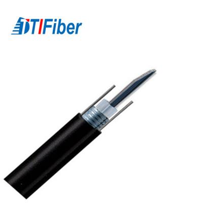 China 8 Fiber GYXTW Figure 8 Outdoor Aerial Single Mode Fiber Optic Cable 7.0mm 13.5mm Black PE Sheath for sale