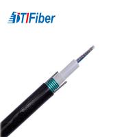 China 8 Fiber GYXTW Figure 8 Outdoor Aerial Single Mode Fiber Optic Cable 7.0mm 13.5mm Black PE Sheath for sale