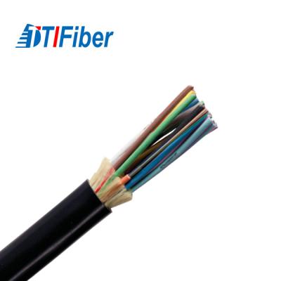 China Outdoor Underground Fiber Optic Cable GYTA53 2-144 Cores Direct Buried Black PE Sheath for sale