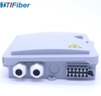 China Wall Mounted Fiber Optic Distribution Box 1x16 SC Adapter Splitter Pigtails IP65 for sale