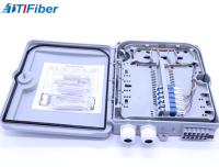 China Wall Mounted Fiber Optic Distribution Box 1x16 SC Adapter Splitter Pigtails IP65 for sale