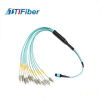 China Multimode Fiber Optic Patch Cord 4G/5G MPO - LC OM3 Upc/Apc Ferrule End - Face for sale