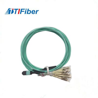 China Multimode Fiber Optic Patch Cord 4G/5G MPO - LC OM3 Upc/Apc Ferrule End - Face for sale