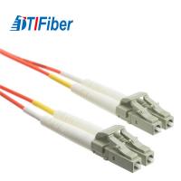 China 0.9mm OFNP OM1 62.5/125 LC Fiber Optic Patch Cord Low Insertion Loss for sale