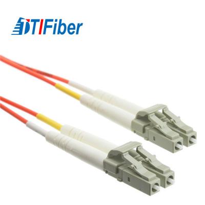 China 0.9mm OFNP OM1 62.5/125 LC Fiber Optic Patch Cord Low Insertion Loss for sale