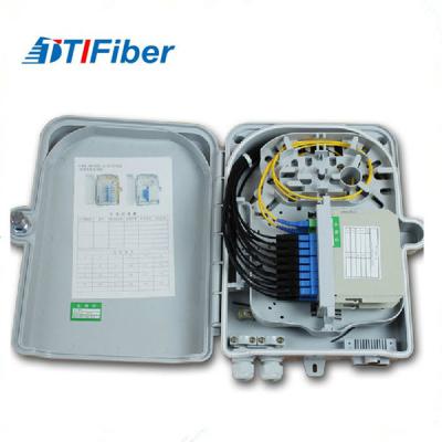 China 1x8 PLC Blockless Fiber Optic Distribution Cabinet 8 Ports Wall Mount FTTH for sale