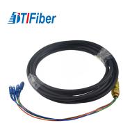 China 4-24 Cores Waterproof Fiber Optic Pigtail with LC SC UPC Connectors -40°C to 85°C Operating Temperature for sale