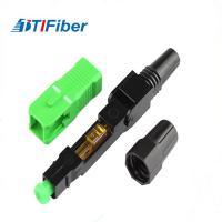 China UPC FTTH SC Single Mode Fiber Optic Connector 0.3db Insertion Loss 50N Tensile Strength for sale