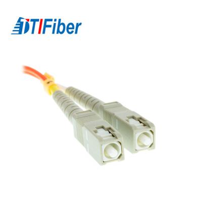 China Multi Mode Fiber Optic Patch Cord SC/UPC To SC/UPC SIMPLEX OS1-9/125um 10M for sale