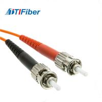 China Duplex Multimode Fiber Patch Cord 62.5/125 ST/ST 1M Optical Cable Low Insertion Loss for sale