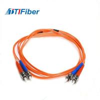China ST To ST Fiber Optic Patch Cord Multimode Duplex 1m 3.28ft 50/125um OM2 Multi Colors for sale