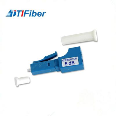 China LC Male to Female Fiber Optic Attenuator 1310nm 1550nm Single Mode 1-30dB for sale